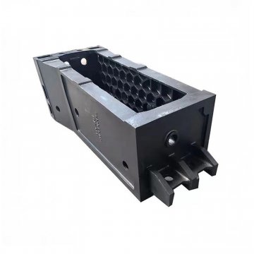 Large cast iron machine base